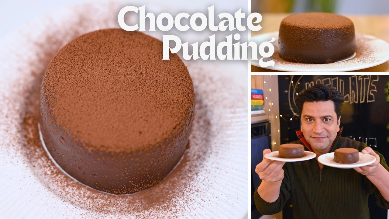 Eggless Chocolate Pudding | No Oven No Maida | आसान चॉकलेट रेसिपी घर पे ...