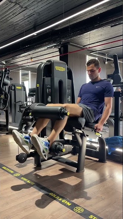 Seated hamstring curls - YouTube