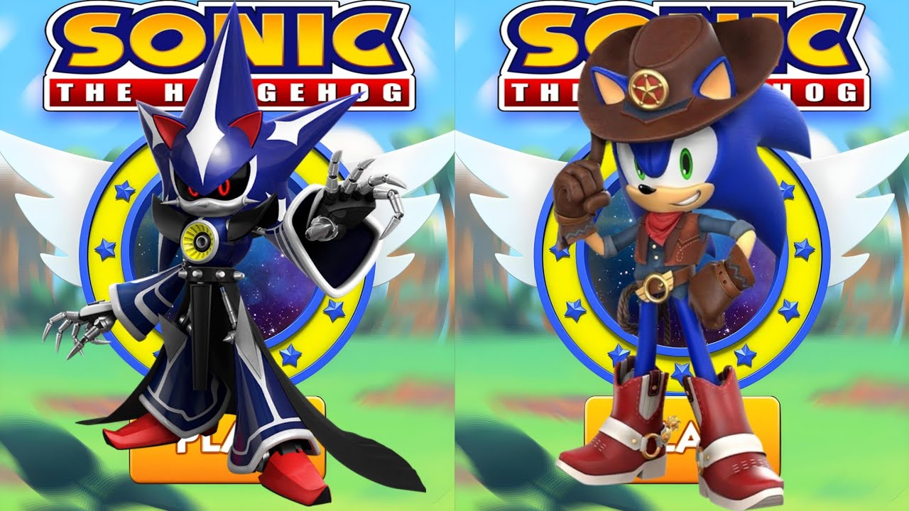 Sonic Dash - Neo Metal Sonic VS Sheriff Sonic _ All Bosses Zazz Eggman ...