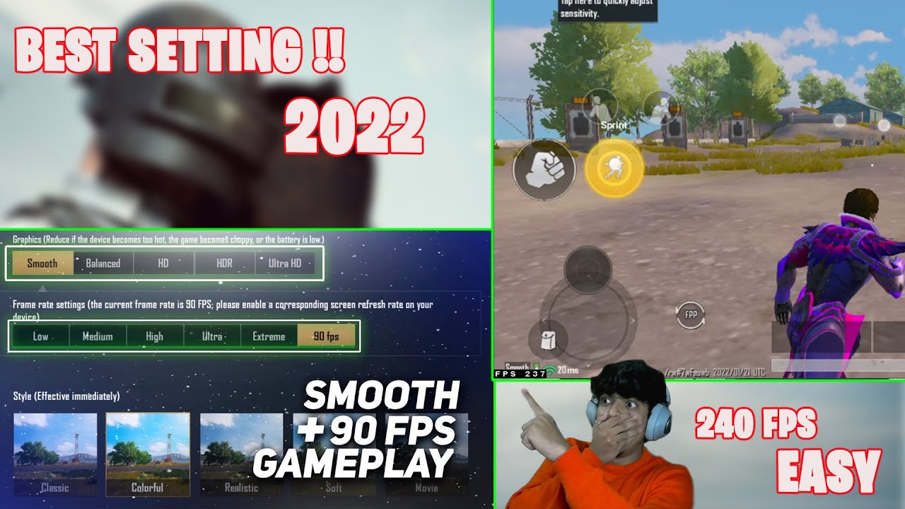 BGMI BLUESTACKS | 240 FPS & 90 FPS SETTING - YouTube