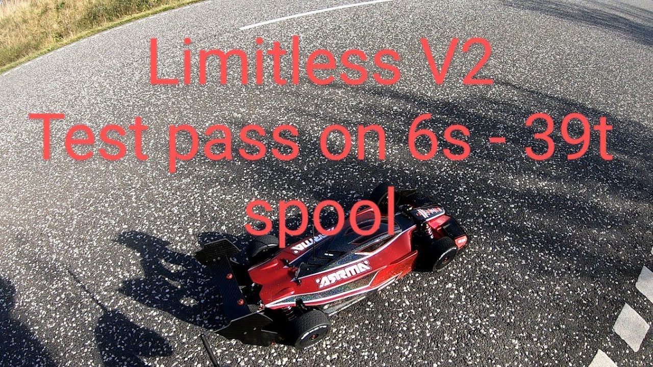 Arrma Limitless V2 XLX2 2028 - 101mph test pass on 6s stock 39t spool ...
