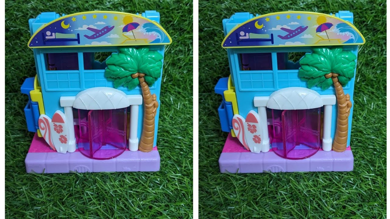 Polly Pocket Hotel With 4 Floors | Pollyville Polly Pocket - YouTube