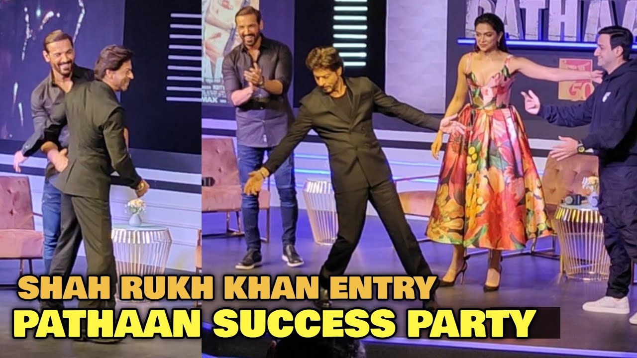 Shah Rukh Khan' GRAND ENTRY At Pathaan Success Press Conference ...