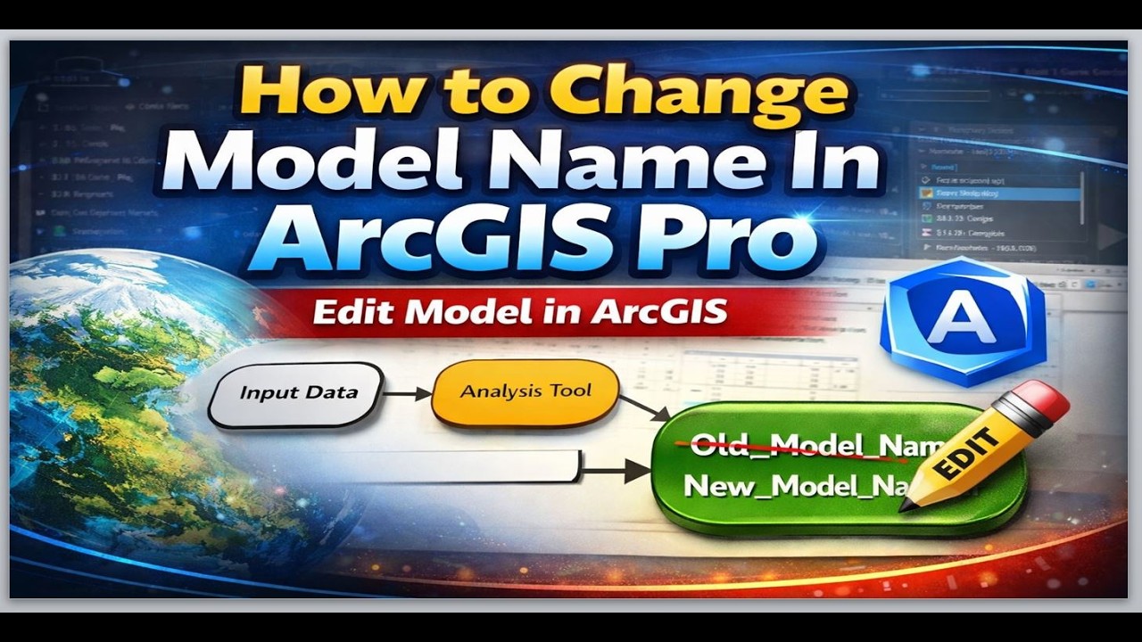 How to Change Model Name In ArcGIS Pro: Edit Model in ArcGIS - YouTube