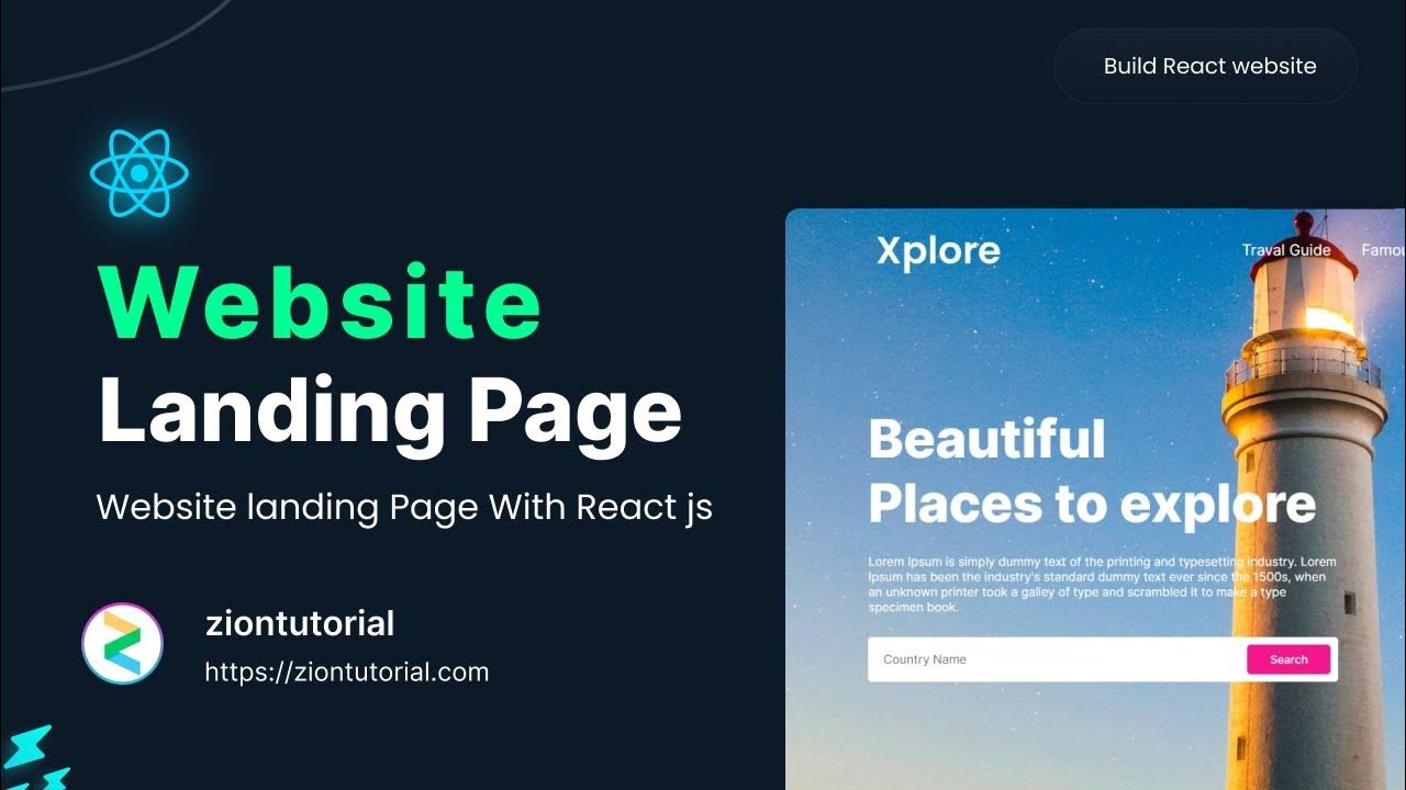 How To Create A Modern Website Using React Js Step-By-Step Website ...