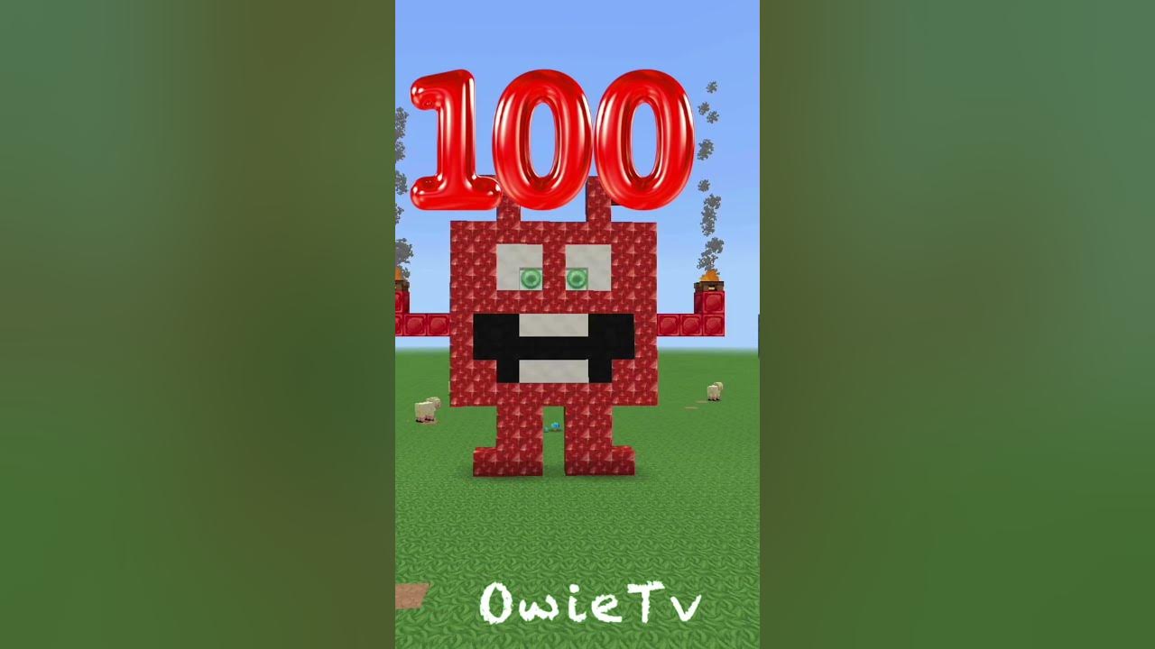 Countdown from 100-1 Song | Minecraft Numberblocks Counting Song | Math ...