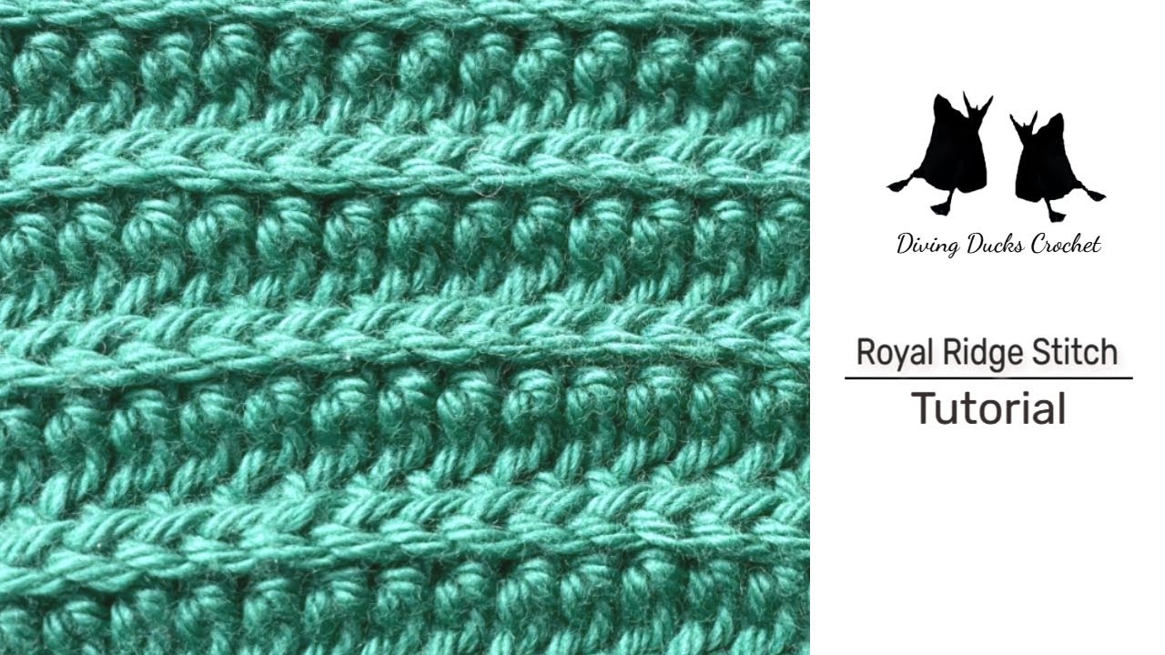 Learn to Crochet The ROYAL RIDGE Stitch - YouTube