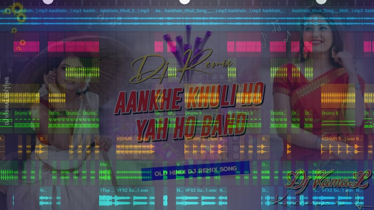 Free FLM Project|| Aankhen Khuli Ho Yah Band || Old Hindi dj Song Mix By Dj Kamal Kanchanpur ...