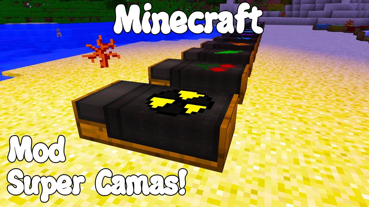 Minecraft 1.10.2 MOD SUPER CAMAS! MultiBeds Mod Español! - YouTube