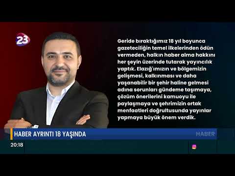 HABER AYRINTI 18 YAŞINDA