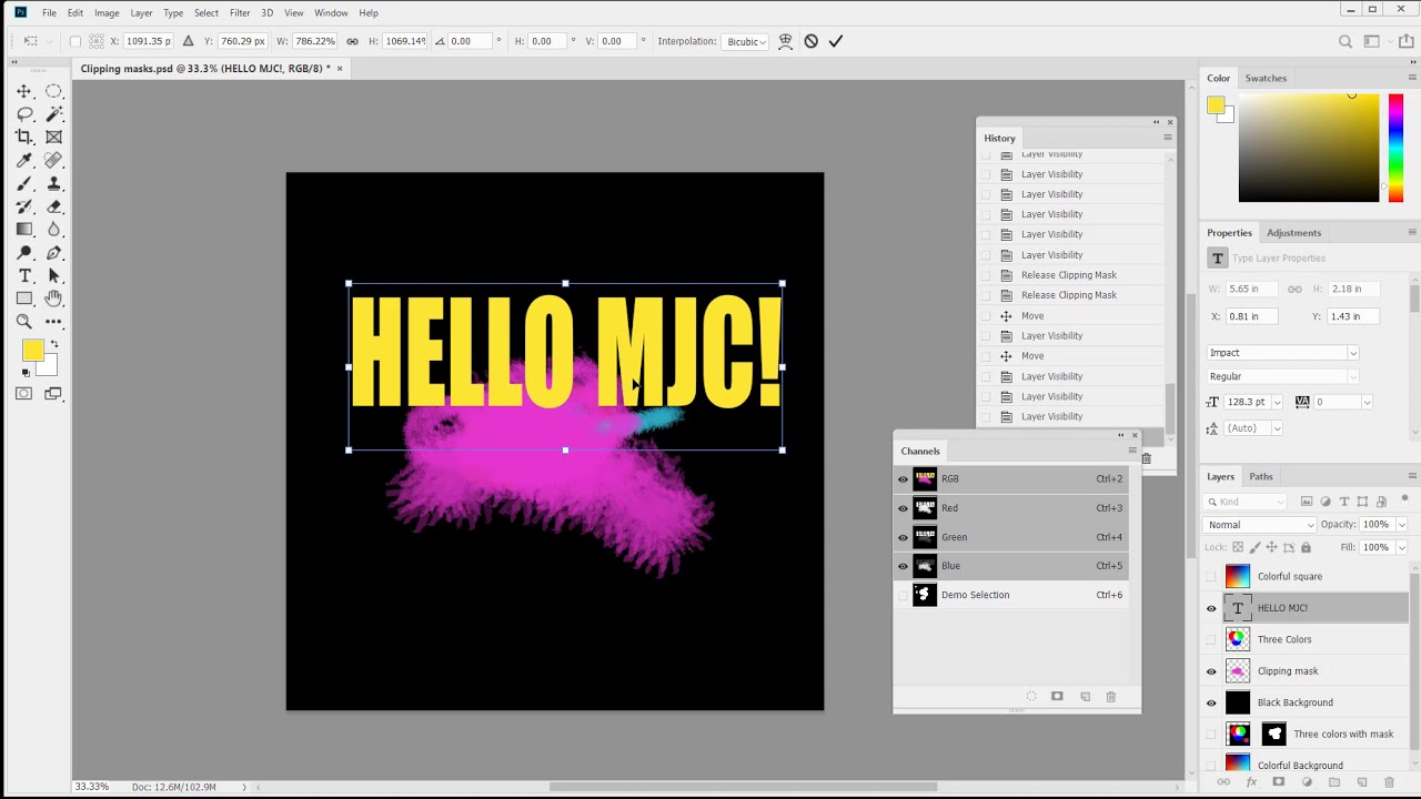 Week 2 Video 5 Clipping Masks - YouTube
