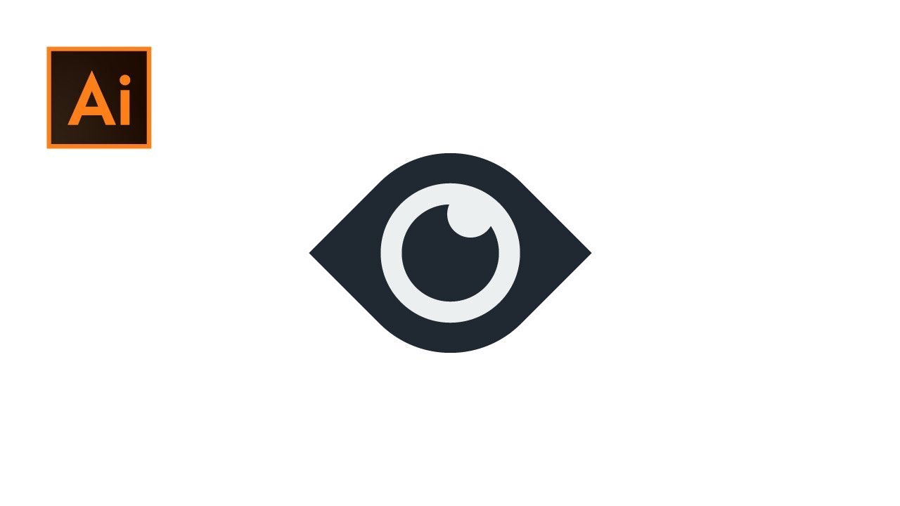 Illustrator Tutorial - Simple Eye - YouTube