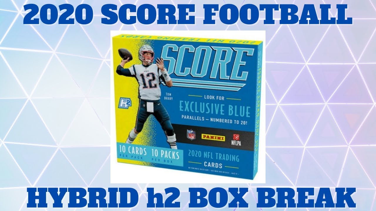 2020 Score Football Hybrid H2 Box Break w/ Exclusive SSP Parallels ...