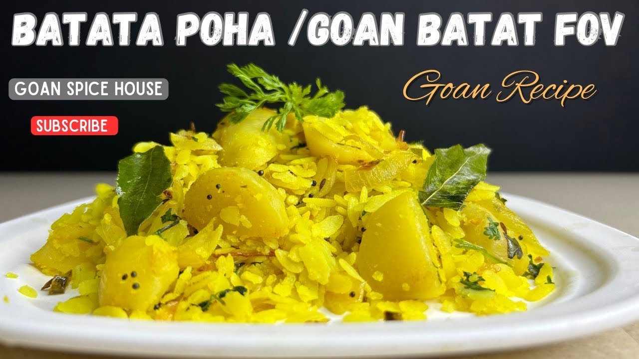 Batata Poha Recipe l Kanda Poha l Goan Batat Fov l Poha Recipe l ...
