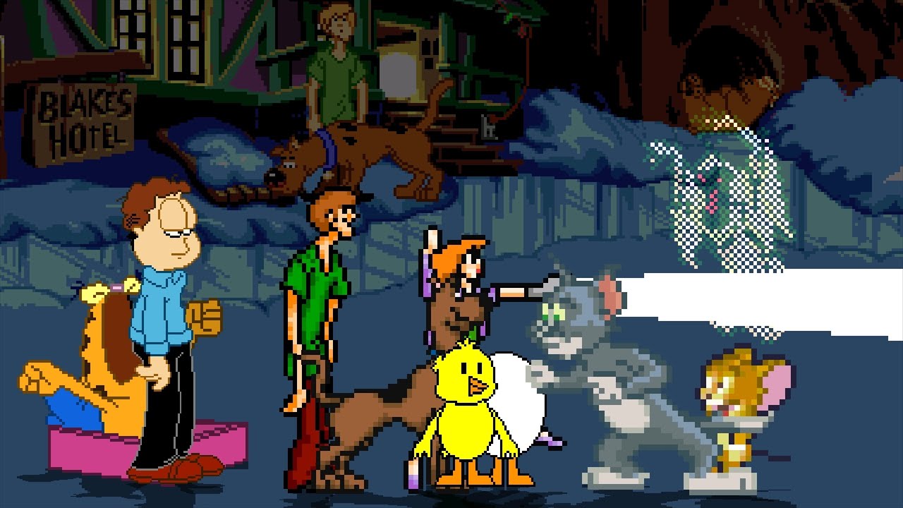 Mugen #140 Garfield, Jon Arbuckle, Booker & Sheldon vs Tom, Jerry ...