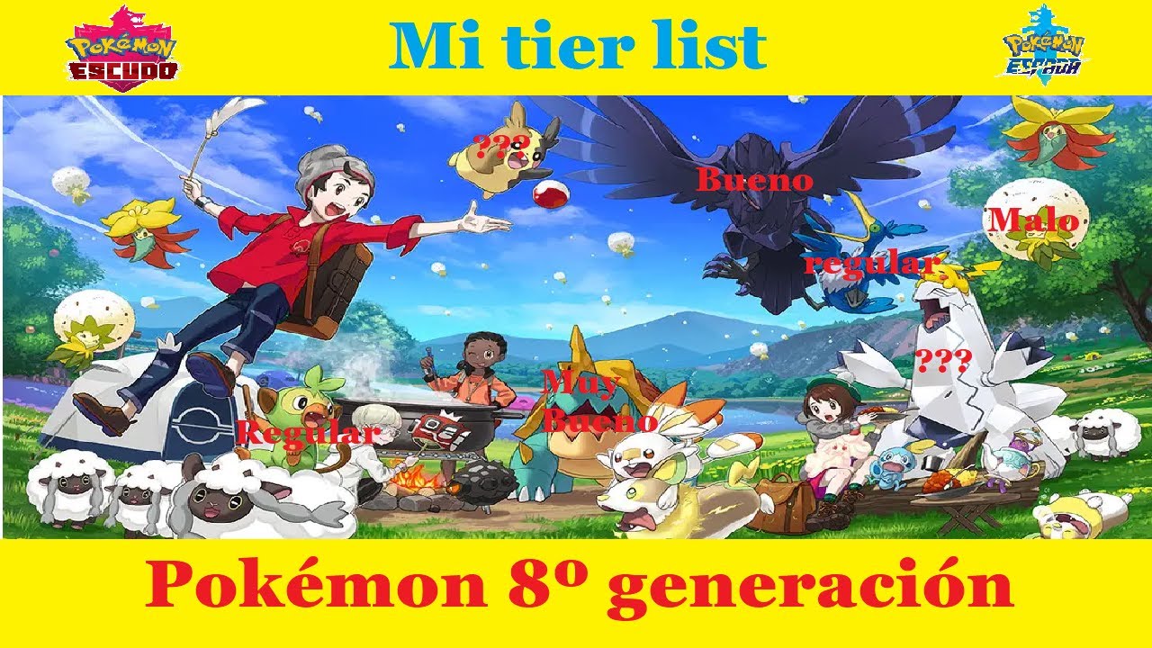 Tier list de pokemon de 8º generación!!!(mi opinion) - YouTube
