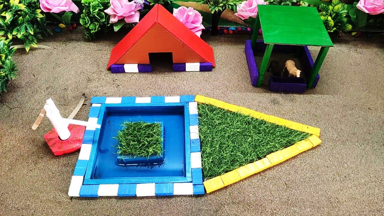 5 Minutes Challenge Build a Mini Farm from A to Z How To Make Mini Farm ...