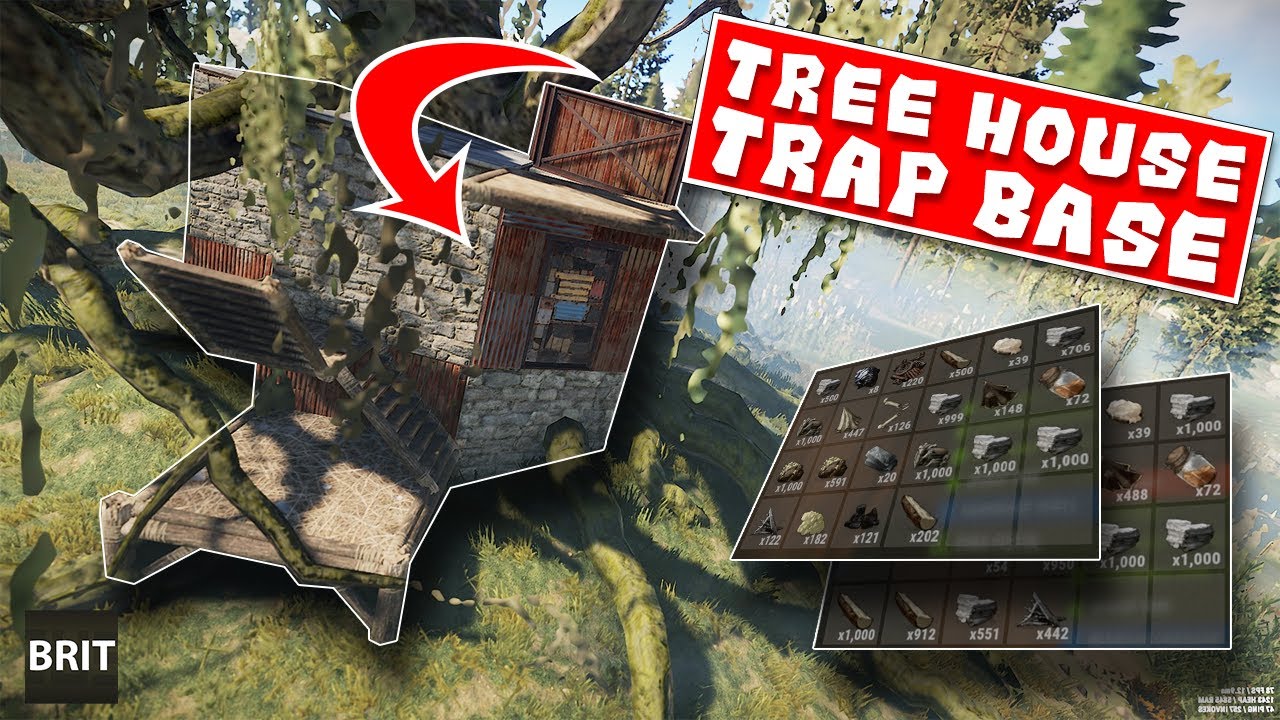 THE TREE HOUSE TRAP - Rust - YouTube
