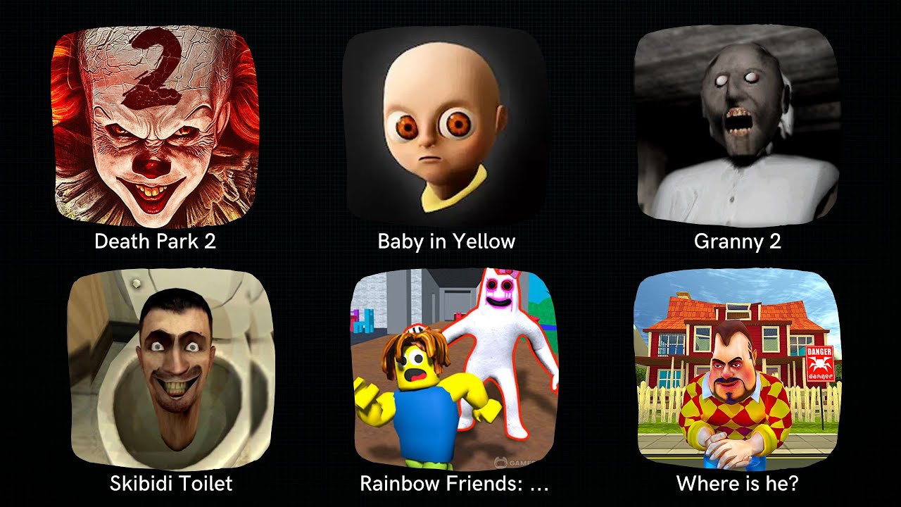 Death Park 2 (Clown Pennywise); Baby in Yellow, Imposter in Doors ...