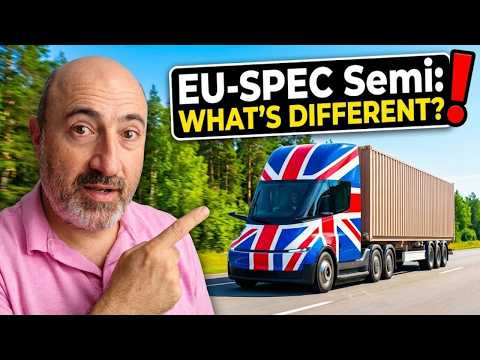 The European Tesla Semi Isn’t What We Expected. Why It Has LESS Range Than The US Version