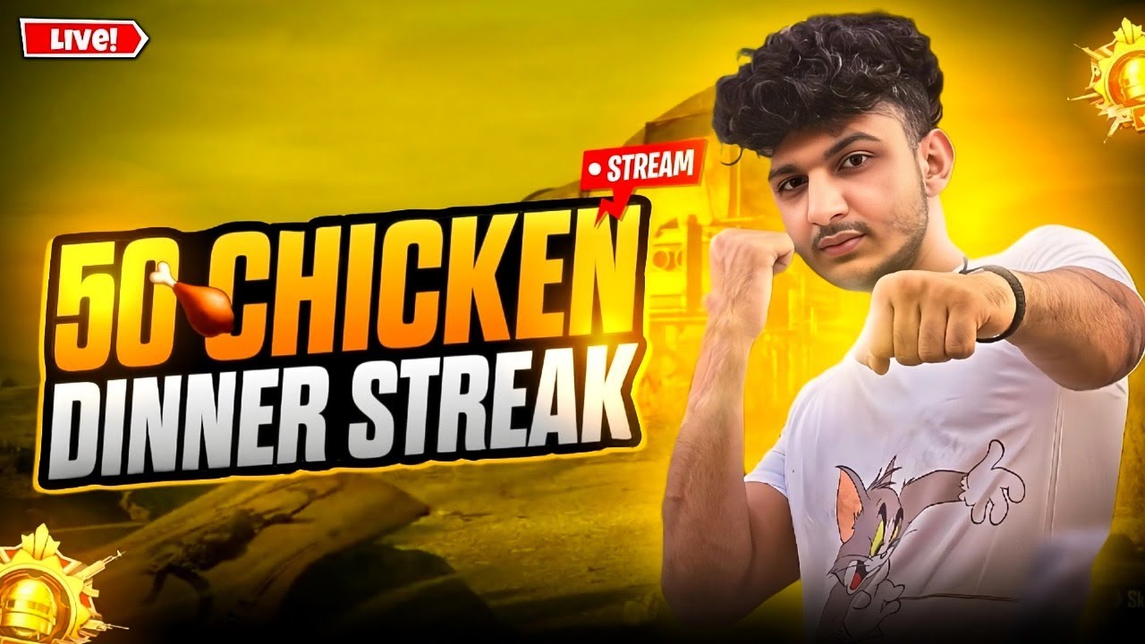 🔥💥 50 Chicken Stream Challenge | #bgmi #bgmilive - YouTube