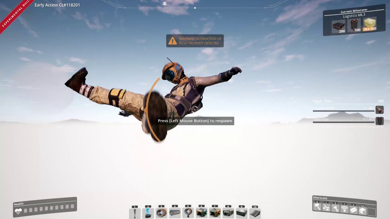 Satisfactory Hypertube "Railgun" - too high - YouTube