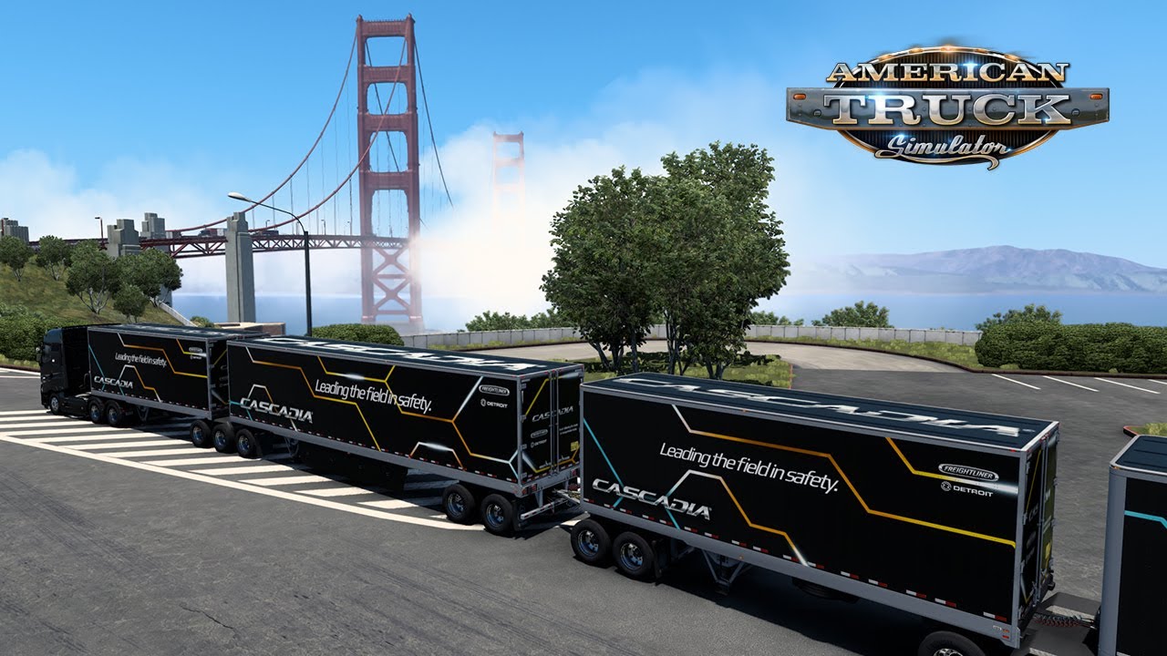 ATS 1.41 Road trains mod - YouTube