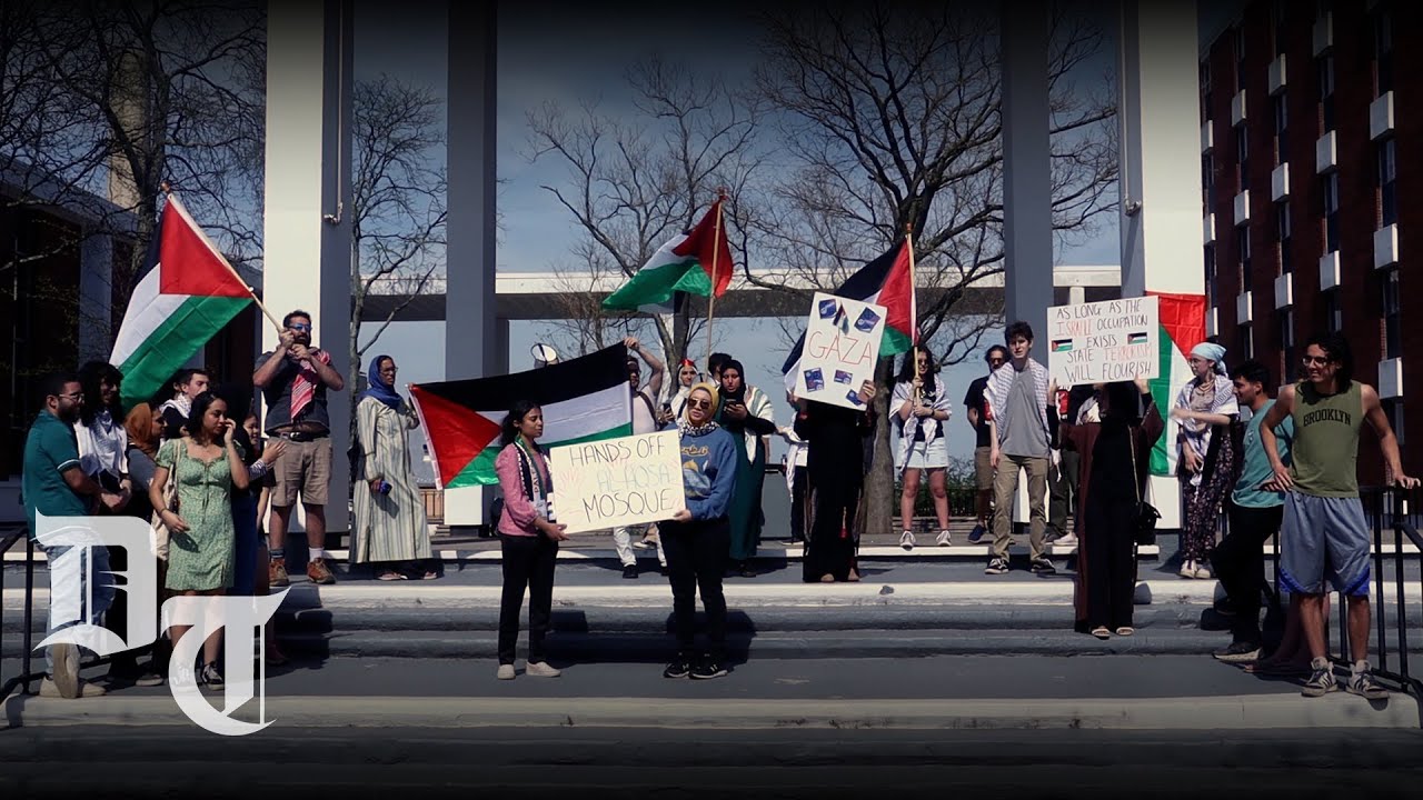 Rutgers Students for Justice in Palestine Holds Emergency Protest - YouTube