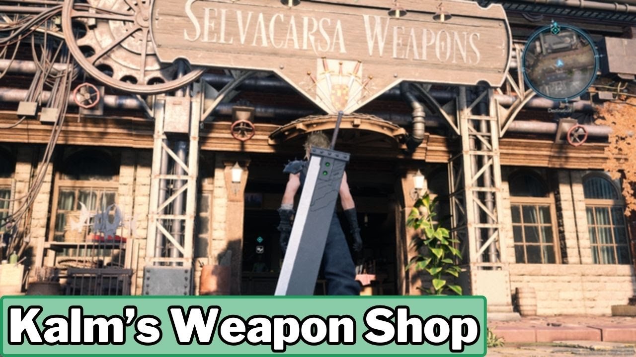 Final Fantasy VII Rebirth - Kalm Weapon Shop Location - YouTube