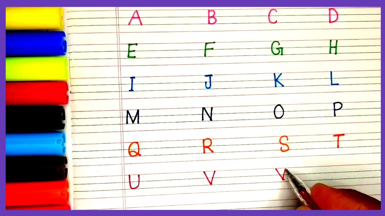 Learn to make abcd handwriting||abcd||Capital letters||abcd for kids ...