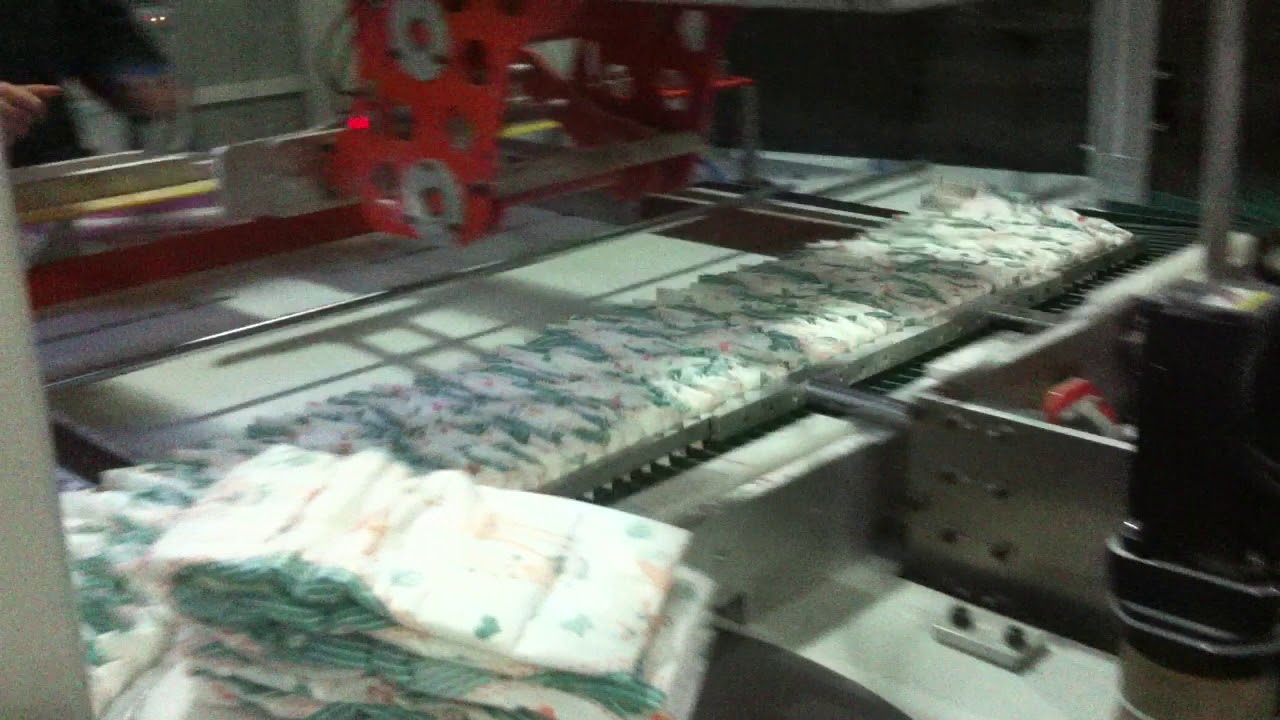 Baby Diaper Production Line - YouTube