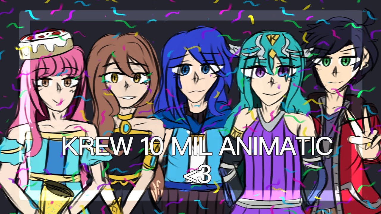 [🎊] KREW 10 MILLION!! // itsfunneh - 10 mil gift // animatic - YouTube
