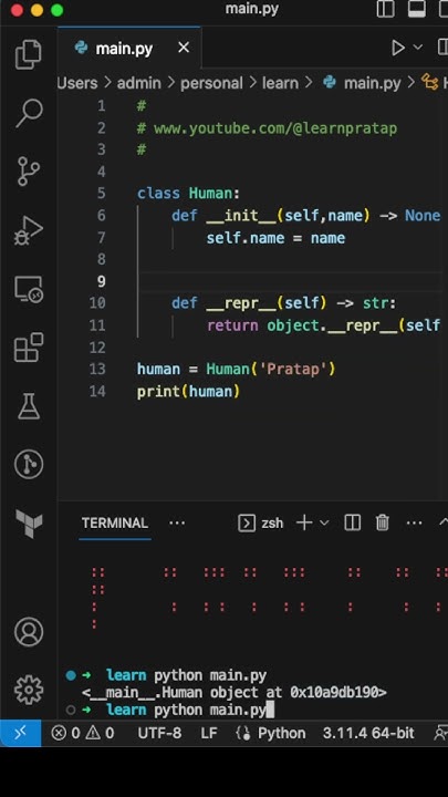 Str Vs Repr In Just 60 Seconds Python Programming Coding Learnwithpratap Youtube 