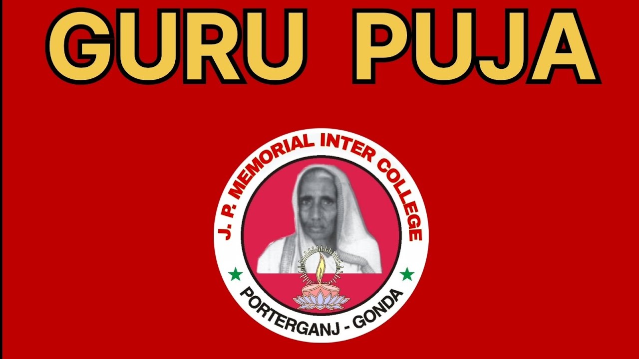 Guru Pooja🙏 in JP Memorial Inter College Porterganj Gonda - YouTube
