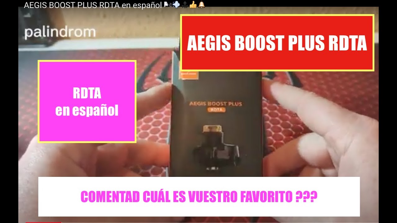 😜GEEKVAPE AEGIS BOOST PLUS RDTA en español 🌬️💨🔝👍🔔 - YouTube