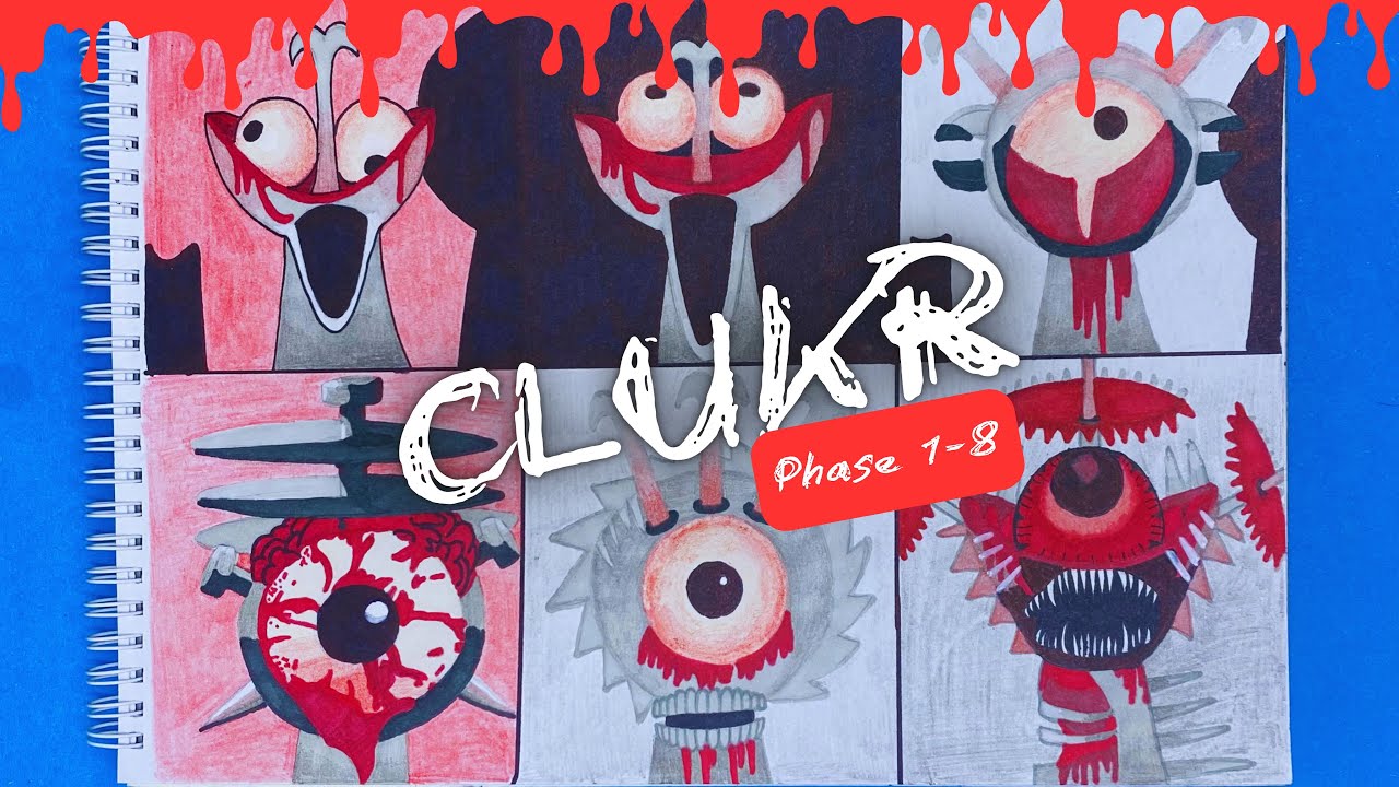 Drawing CLUKR from INCREDIBOX Sprunki/Phases 1-8/Drawing tutorial - YouTube