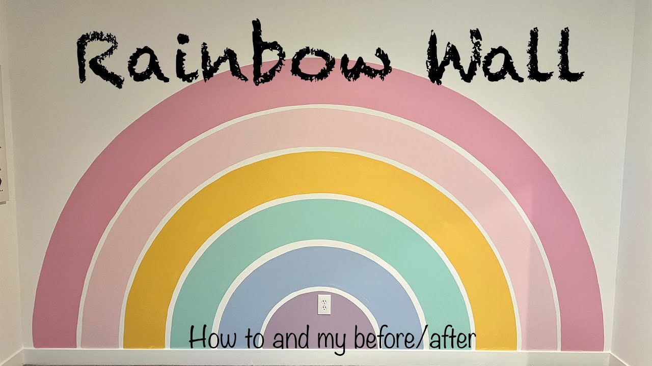 How to Paint a Rainbow Wall - YouTube