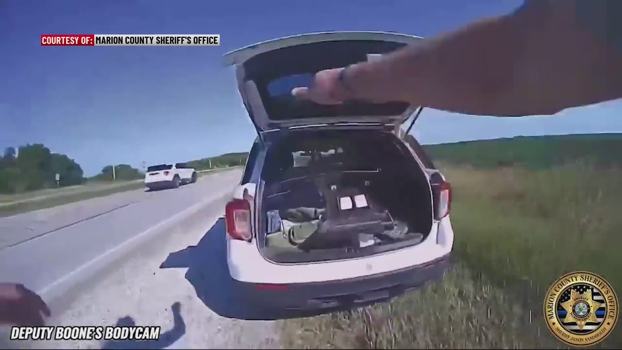 Stop sticks used to end 110 mph chase, video released - YouTube