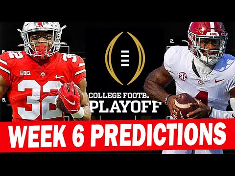 Week 6 College Football Playoff Predictions - YouTube