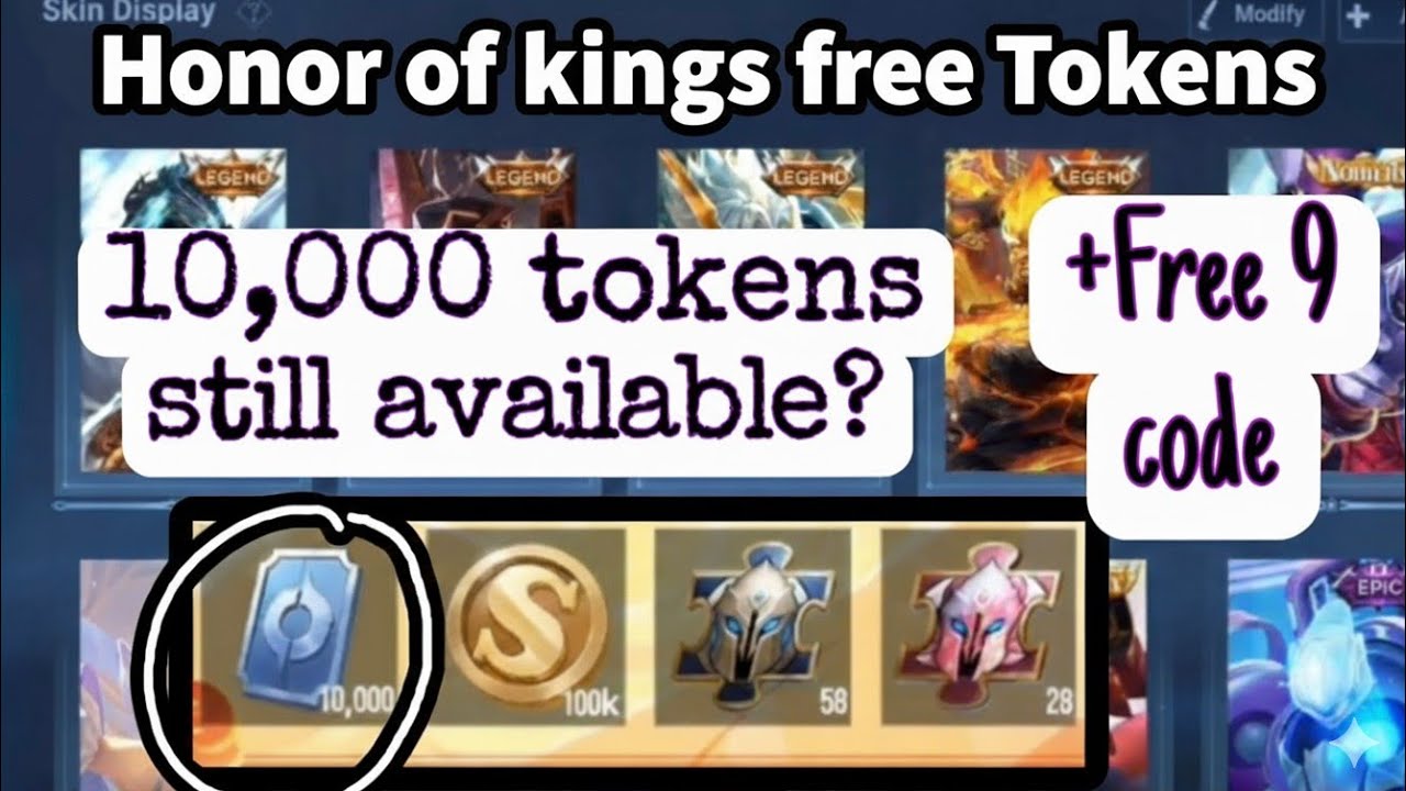 Honor Of Kings free tokens || 10,000 token sa Honor of Kings meron pa ...