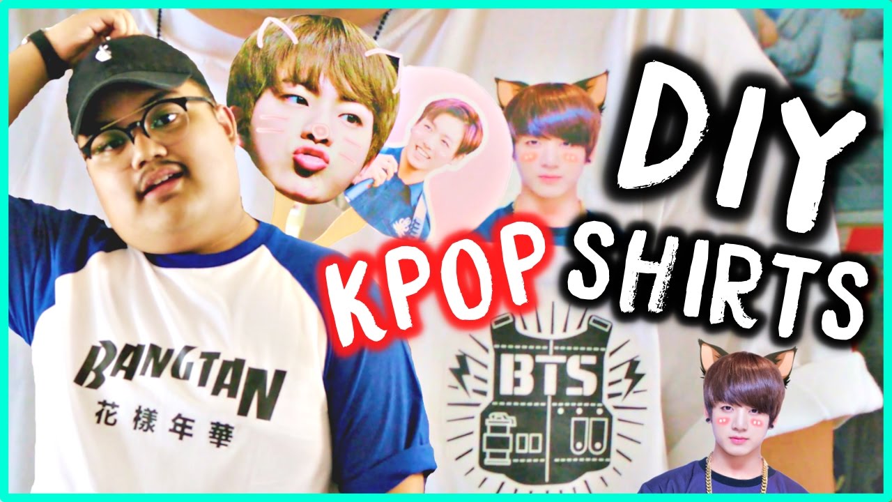 DIY KPOP Shirts Accessories! (BTS EDITION) | KPOPAMOO - YouTube