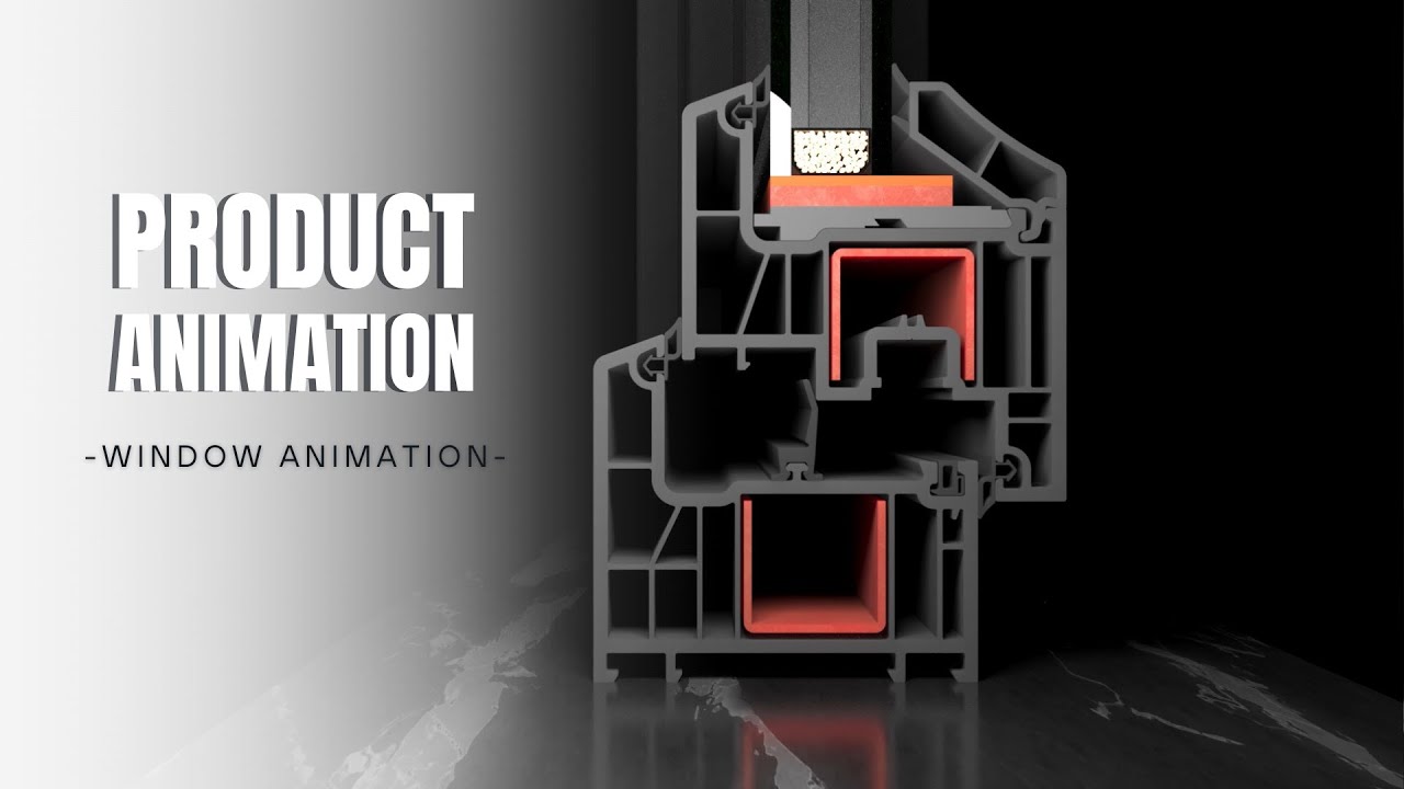 PRODUCT 3D ANIMATION-PVC WINDOW ANIMATION - YouTube