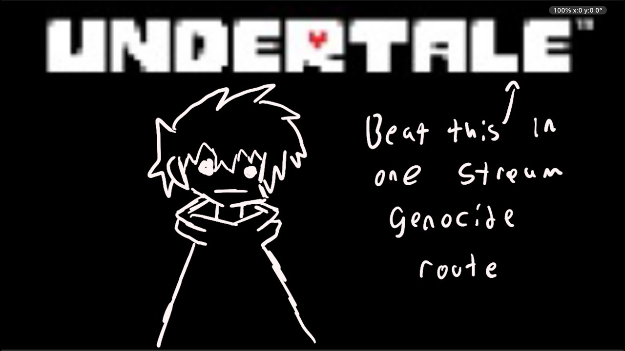 Beating the undertale genocide route and true pacifist in one stream ...