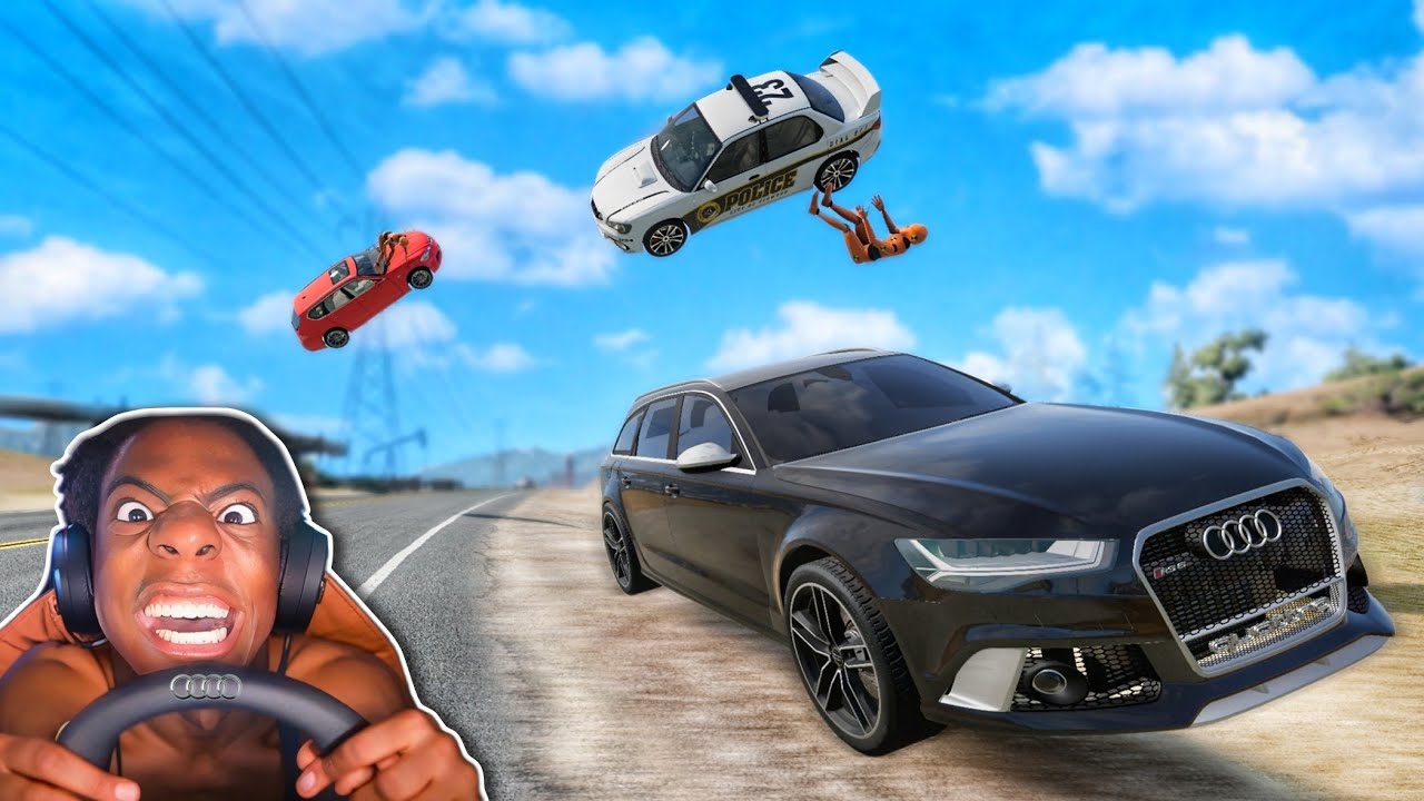 Audi rs6 Funny Moments 🤣 #3 - [BeamNG.Drive] - YouTube