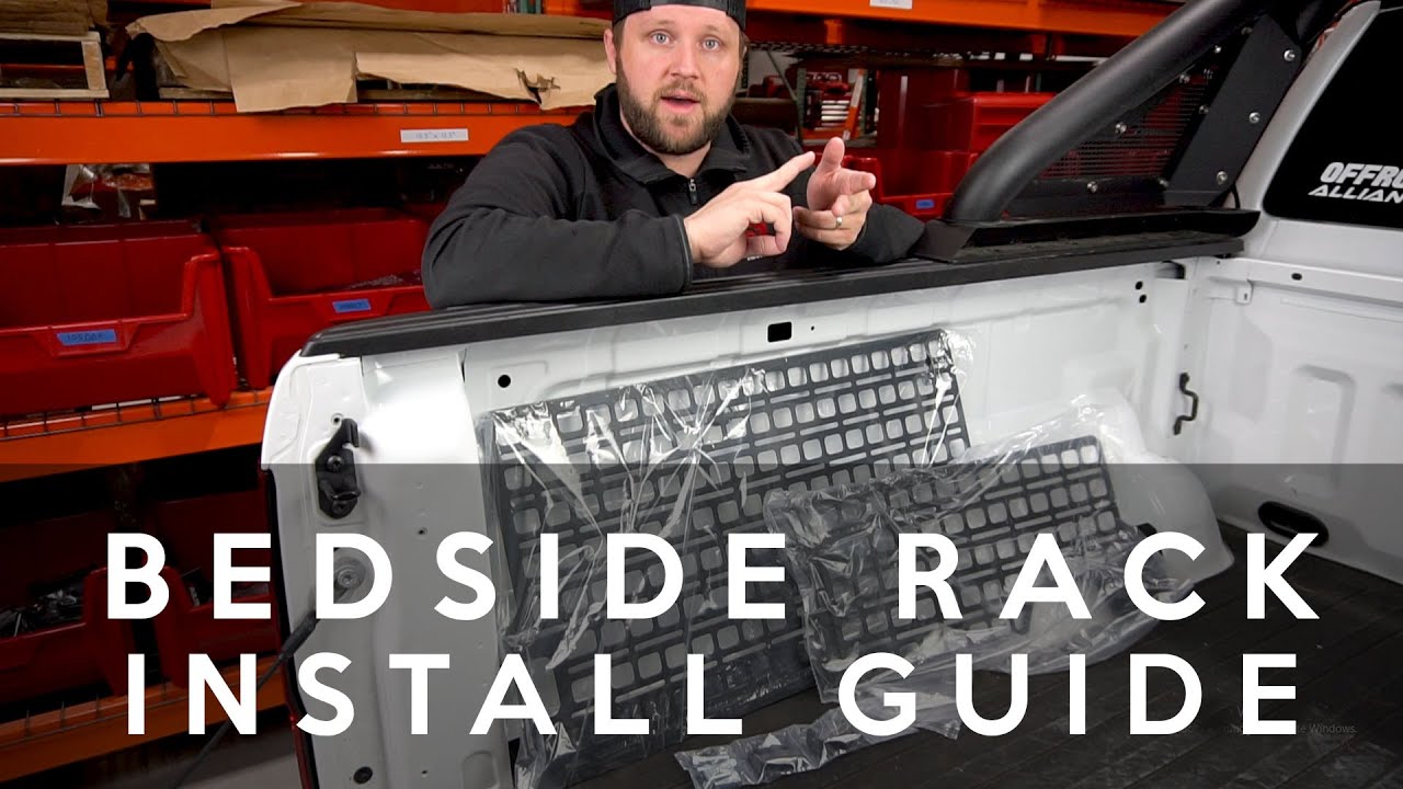 Bedside MOLLE Rack Installation - 2019+ Ford Ranger - YouTube