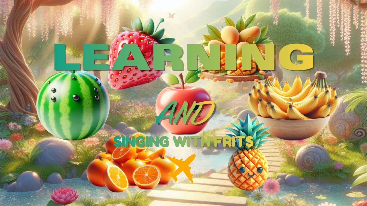 LEARNING AND SINGING WITH FRUITS | Kids Video - YouTube