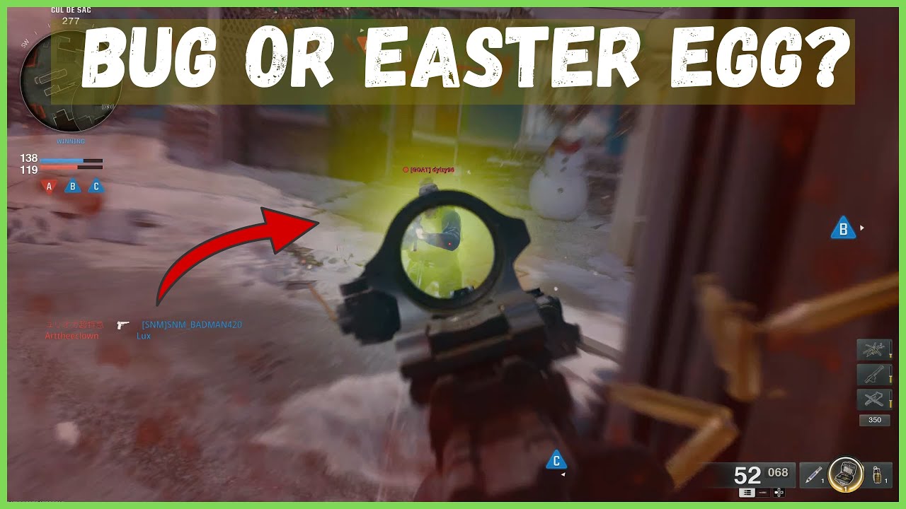 COD BLACK OPS 6 - Green Glowing Bug in Christmas Nuketown Map - YouTube