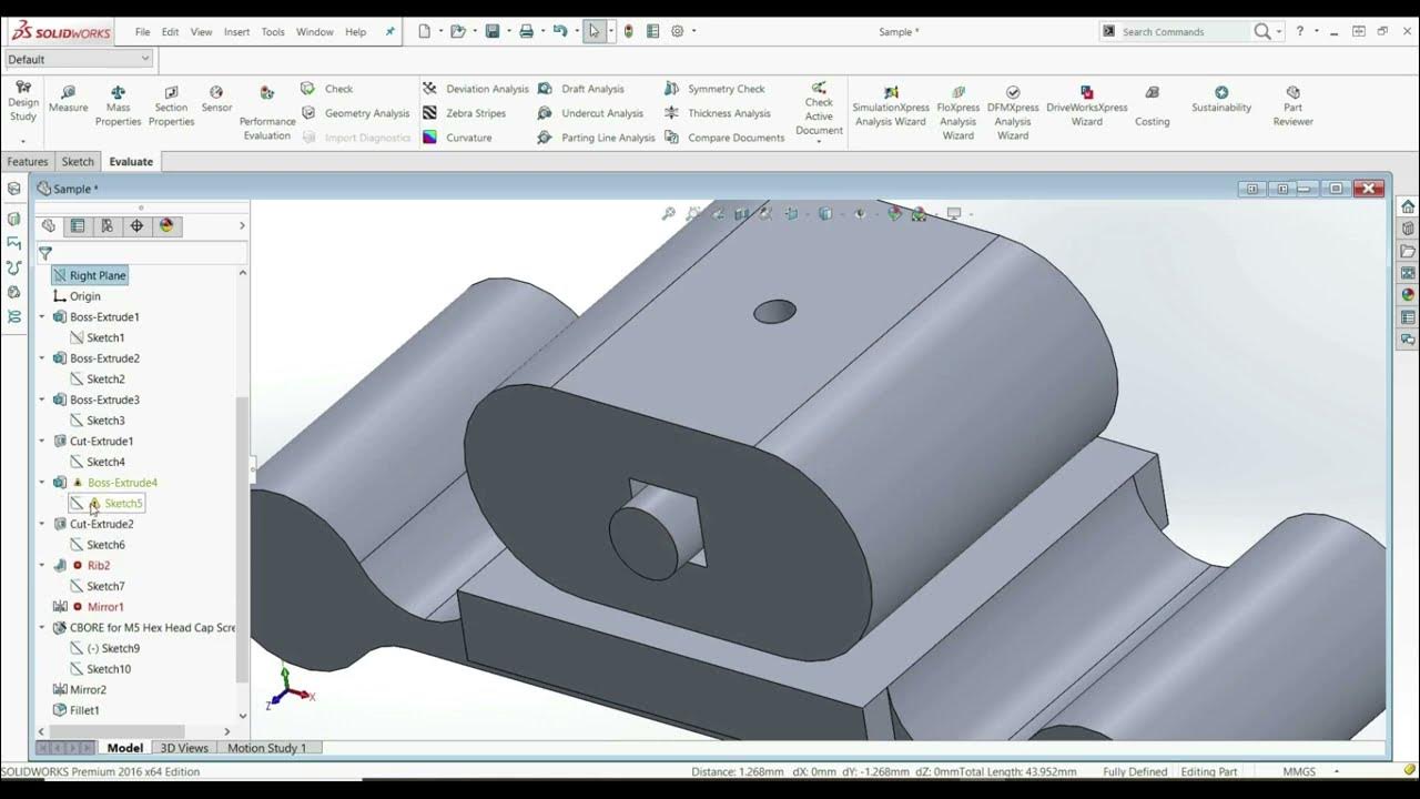 Solidworks Tutorial - CSWP Sample - YouTube