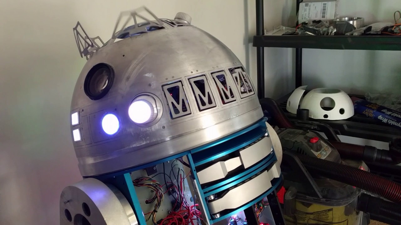 R2-D2 Dome Panels controlled my Stealth System - YouTube