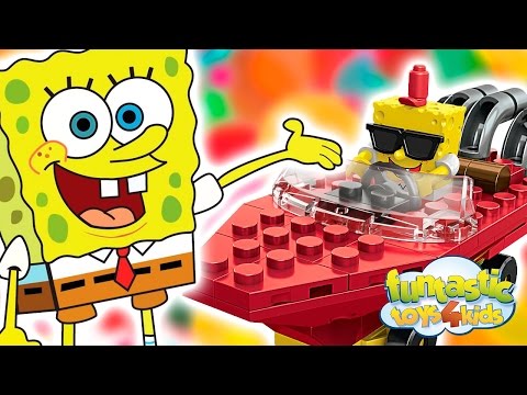 SpongeBob SquarePants Racers Mega Bloks sets review in full hd by FUNtasticToys4Kids